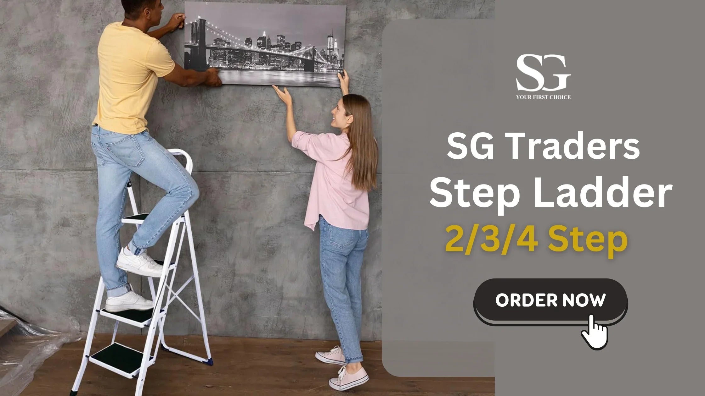 Best Folding Step Ladder for Home Use – SG Traders Step Ladder